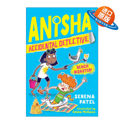 英文原版 Anisha Accidental Detective Beach Disaster 意外的侦探阿妮莎 沙滩灾难 章节桥梁书 英文版 进口英语原版书籍