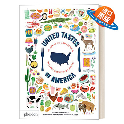英文原版 United Tastes of America 美国各州特色食物及食谱书 精装 英文版 进口英语原版书籍