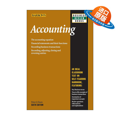 英文原版 Accounting 巴朗商业评论  会计 第6版 英文版 进口英语原版书籍