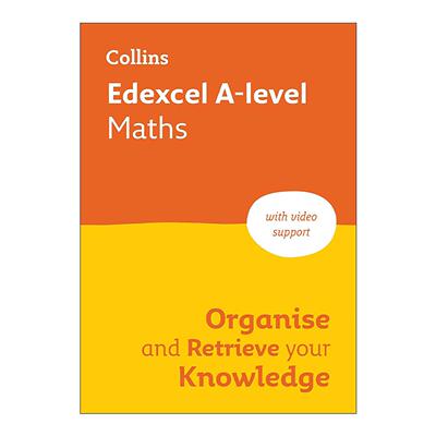 英文原版 Collins Edexcel A-Level Maths Organise and Retrieve Your Knowledge 柯林斯英国爱德思高中数学复习指南 进口书籍