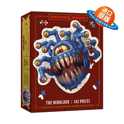 英文原版 Dungeons and Dragons Mini Shaped Jigsaw Puzzle: The Beholder Edition 龙与地下城迷你拼图 邪眼版 英文版 进口书籍