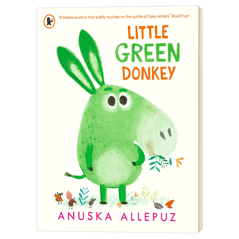 小驴子变绿了 小绿驴 英文原版绘本 Little Green Donkey 启发孩子不要挑食 进口英文版儿童英语图画故事书 Anuska Allepuz