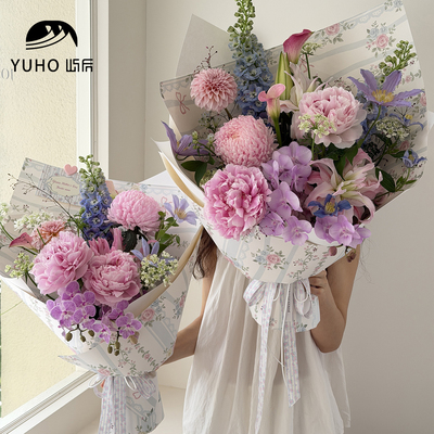 YUHO屿后母亲节包装纸包花纸