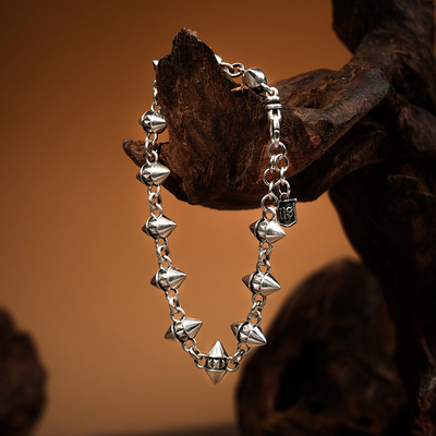 NATIVE STRANGER铆钉双头个性手链925银