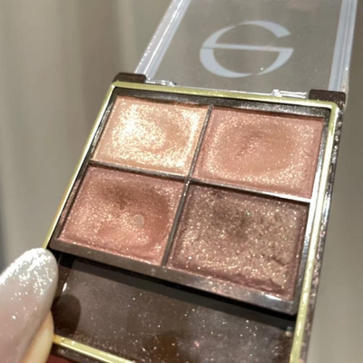 日本EXCEL四色眼影盘大地珠光闪