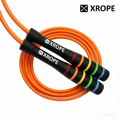 XROPE初中学生中考不打结6mm超长3.2米成人可调跳绳大惯性不绕绳