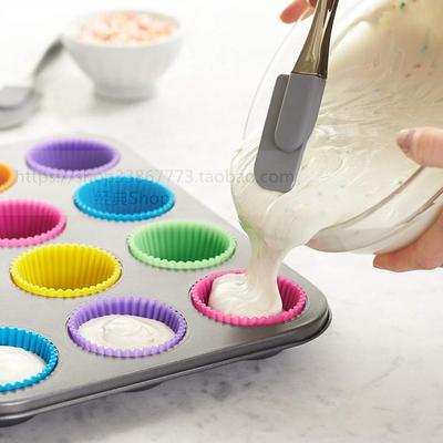 Silicone Cupcake Liners Baking Cups Muffin Cake Mold heart