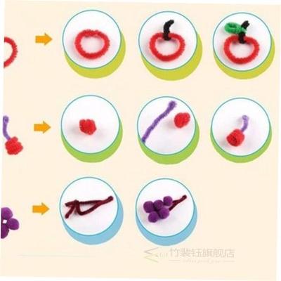 100PCS ChenIlle SteMS DIY MaterIalS PIPe Cleaner ChIlDren