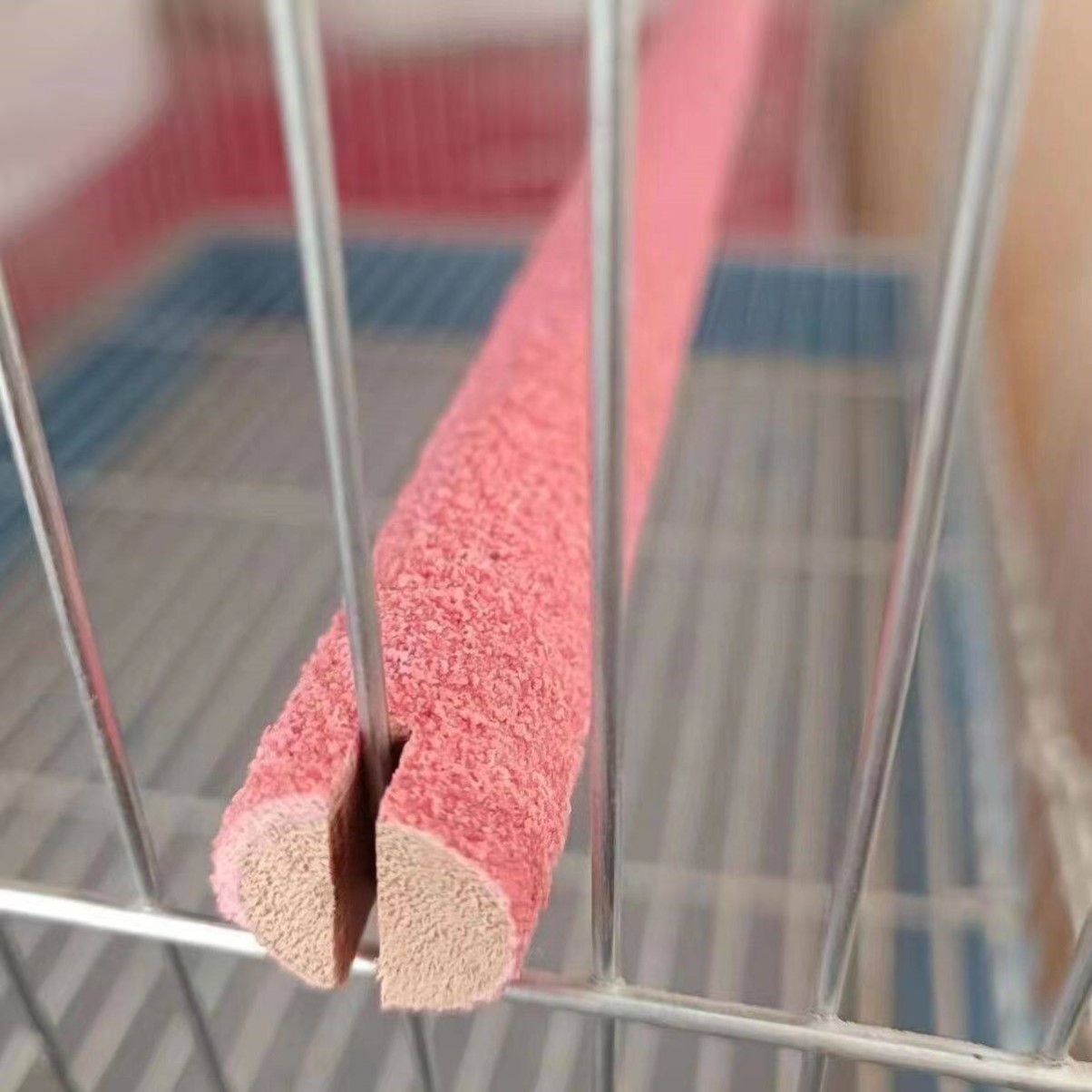 磨嘴小鸟站杆买二送一玄凤磨砂玩具磨爪开槽鸟类用品鹦鹉笼配件