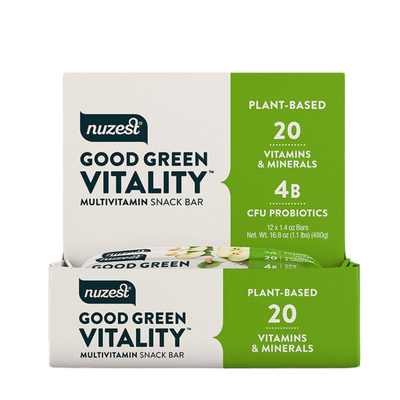 NUZEST澳洲活绿素蛋白棒活性益生菌超级植物20种维生素矿物活力棒