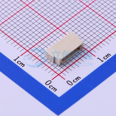 线对板针座 A1255WR-S-04PNLNT1TS1R SMD,P=1.25mm,卧贴 1x4P 卧