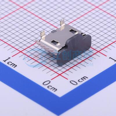USB连接器 920-154A2021Y10109 SMD 不锈钢两插两贴无边无柱立式S