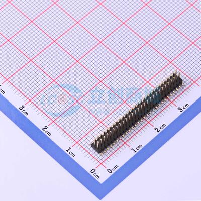 排针 X1321WVS-2x28J-C40D53 SMD,P=1.27mm 2x28P 方针 原装正品