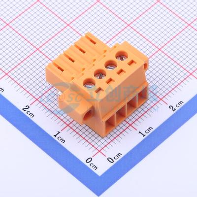 插拔式接线端子 KF2EDGKJM-3.5-4P P=3.5mm 插头 1x4P 电子元器件