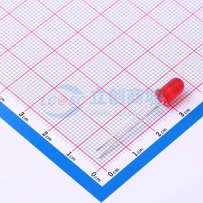 发光二极管/LED TLHR5400 红色 插件,P=2.54mm 电子元器件配单
