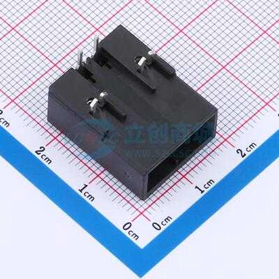 线对板针座 DL3810-2AWM 弯插,P=3.81mm 1x2P 弯插 电子元器件