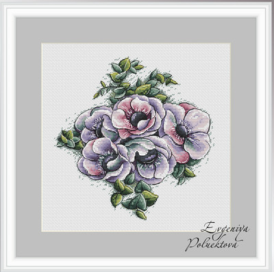 公主绣铺DMC自配套件纯棉线精准印花套件201006海葵花