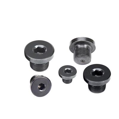 发黑内六角堵头丝堵带边油塞堵头液压法兰螺塞螺丝堵管堵JBZQ4444