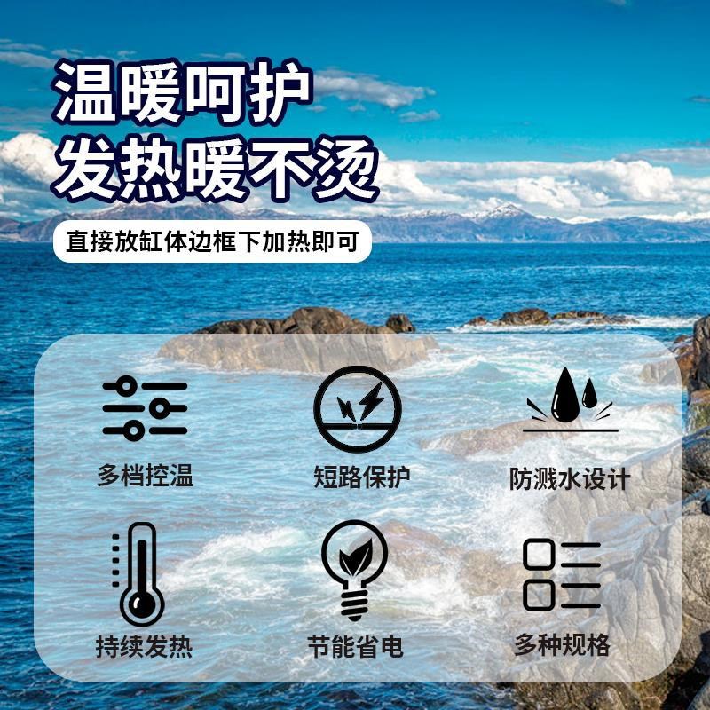 乌龟饲养缸小型爬宠加热垫生态造景晒背灯恒温宠物冬眠箱过冬神器