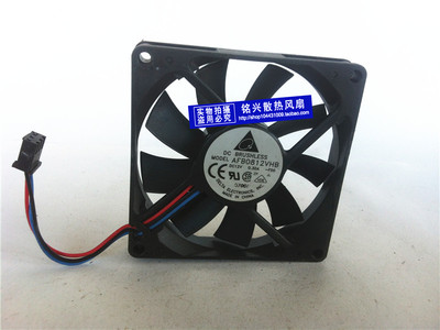 Delta台达 8015 AFB0812VHB 12V 0.30A CPU机箱散热风扇 双滚珠