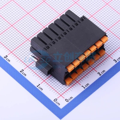 插拔式接线端子KF2EDGKSM-3.5-2*7P P=3.5mm 2x7P 公插头 螺丝固