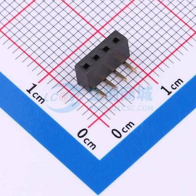 排母 HX PM2.0-1x4P WC 弯插,P=2mm 1x4P 方孔 电子元器件配单