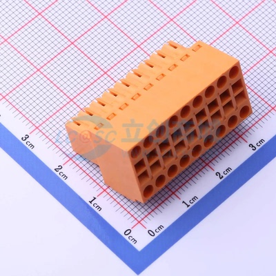 插拔式接线端子KF2EDGKE-3.5-2*9P P=3.5mm 2x9P 公插头