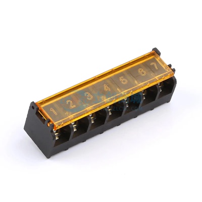 栅栏式接线端子MXHB9500G-9.5-07P-BK01A-Cu-S-A 9.5mm 1x7P 直针