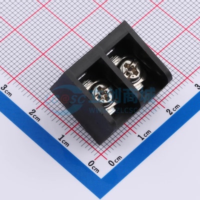栅栏式接线端子MXHB9500-9.5-02P-BK01-Cu-S-A 9.5mm 1x2P 直针