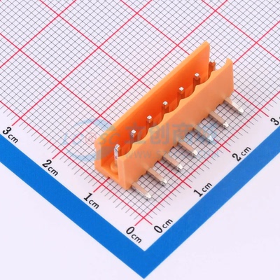 插拔式接线端子MXHT396R-3.96-07P-OE01-Cu-A 弯插3.96mm 1x7P 板