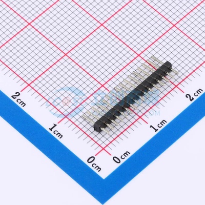 排针 A127N01-0B16P51-H10A39 插件,P=1.27mm 1x16P 方针 单排 原