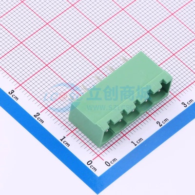插拔式接线端子XDCB-5A508M-10-3G61插件5.08mm 1x5P 板端/插座-