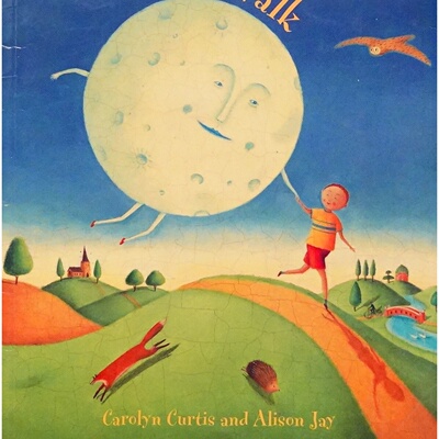 英文原版图书月亮散步英语绘本