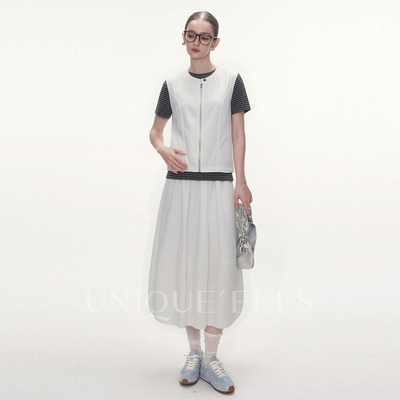 【参加】尢壹/UNIQUE'EEES【松弛穿搭】T恤马甲套装裙U6217209