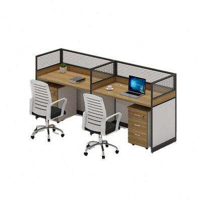 臻远 ZY-STP-BGZ102 E字型双人位 2400*600*1100 黑胡桃色