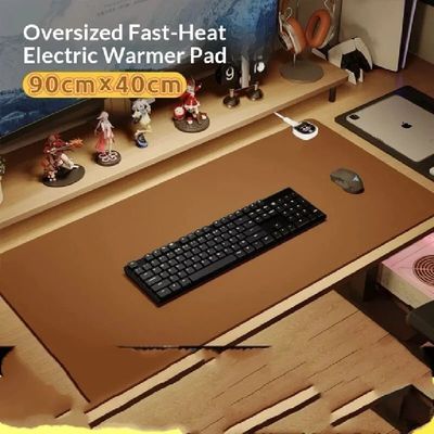 Heated mouse pad large size 90*40 solid color heating pad of