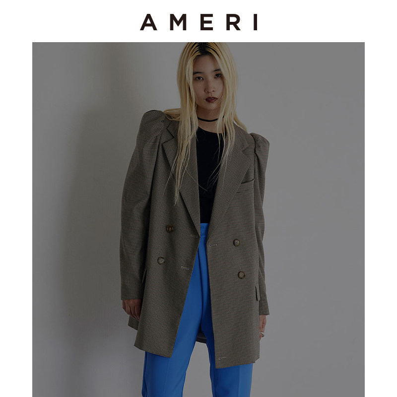 AMERI2023春夏新款时尚休闲干练西装短外套01310530840_虎窝淘