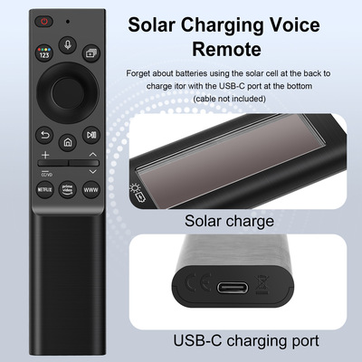 太阳能语音遥控器适用三星BN59-01357L 01363A 01363L 01357A英文