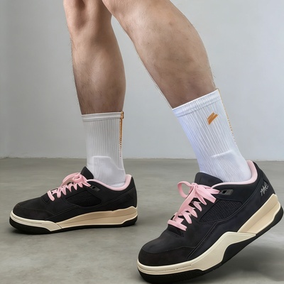 Jordan FLIGHT COURT 黑粉 防滑耐磨 低帮 复古篮球鞋 HF3255-012