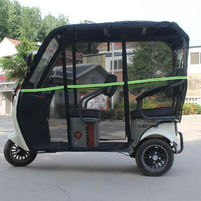 原装NQ7爱玛雨棚台铃三轮雅迪车棚新款一体全封闭米悦加厚透明帘