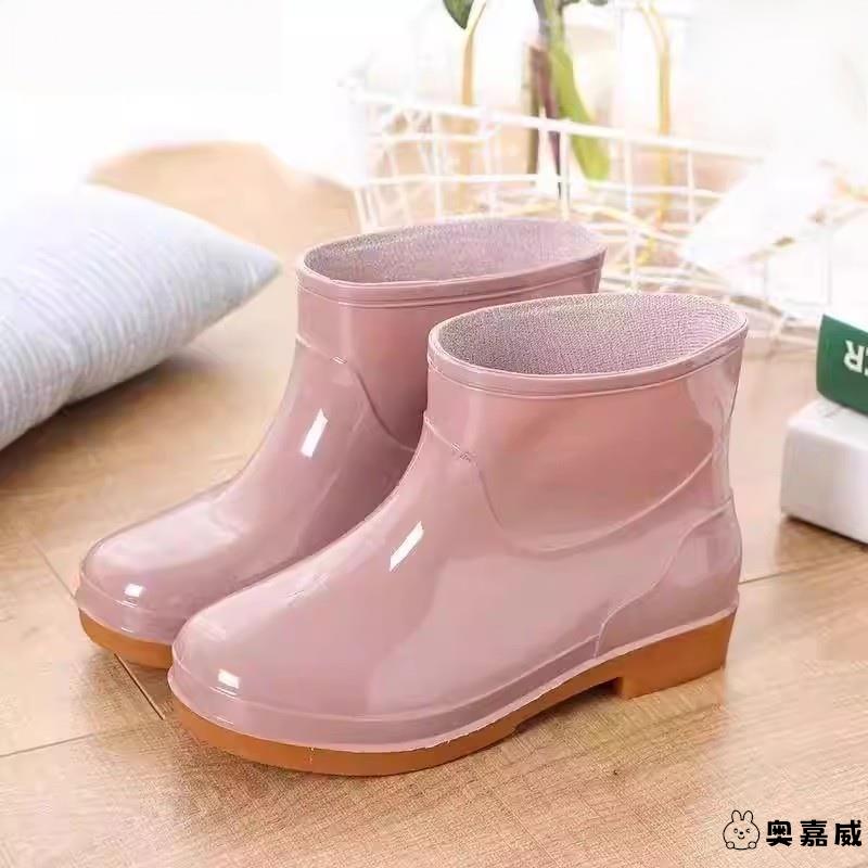 雨靴女低筒防水防滑厨房女士雨鞋短筒时尚水鞋牛筋底耐磨外穿水鞋