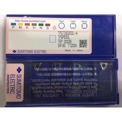 日本住友硬质刀片 TPGT080202L-W T1200A 钢件材质品承诺
