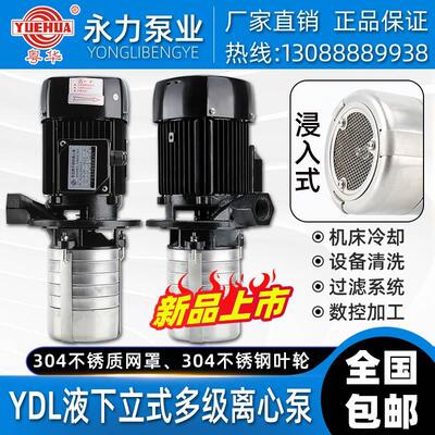 粤华YDL（G）浸入式数控机床加工中心冷却高压卧立式多级离心泵
