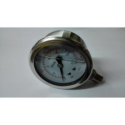 直径60mm 全不锈钢耐震压力表 10bar  150psi  充油压力表