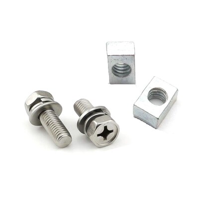 Motorcycle Battery Terminal Nut and Bolt Kit M6x12mm Bike Sc