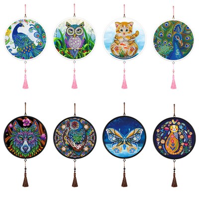 New Design Mural Tassels Diamond Painting With Round Frame