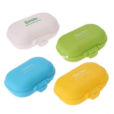 4 Grids Portable Travel Pill Case Pill Organizer Medicine Bo