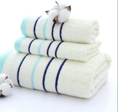 3pcs cotton high quality thick soft bath towel face towels