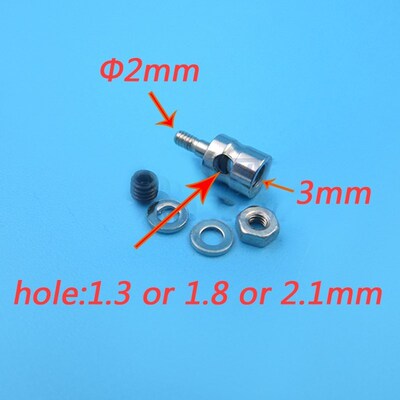 1PCS 1.3mm 1.8mm 2.1mm Pushrod Connectors Linkage Stopper M