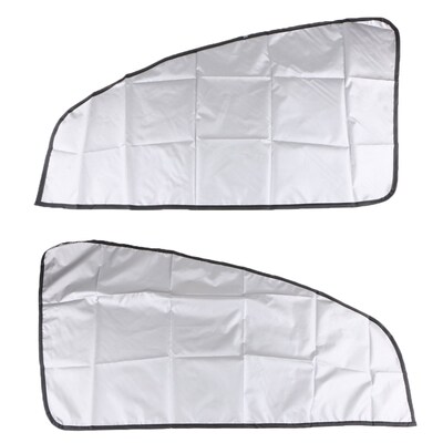 1 Pair Univeral Car Magnetic Sunshade Shield Curtains Double